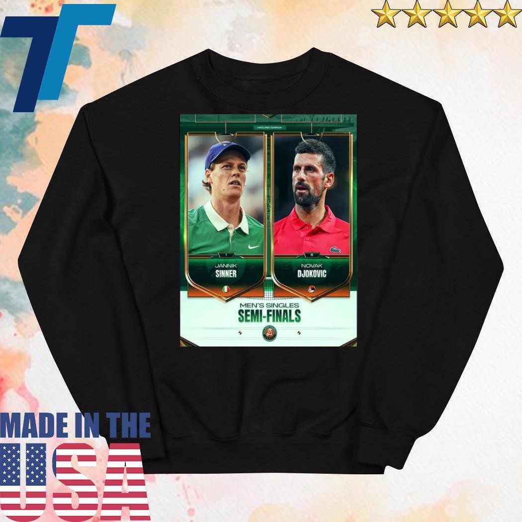 Novak Djokovic vs Jannik Sinner Roland Garros 2025 Semi Finals Poster ...