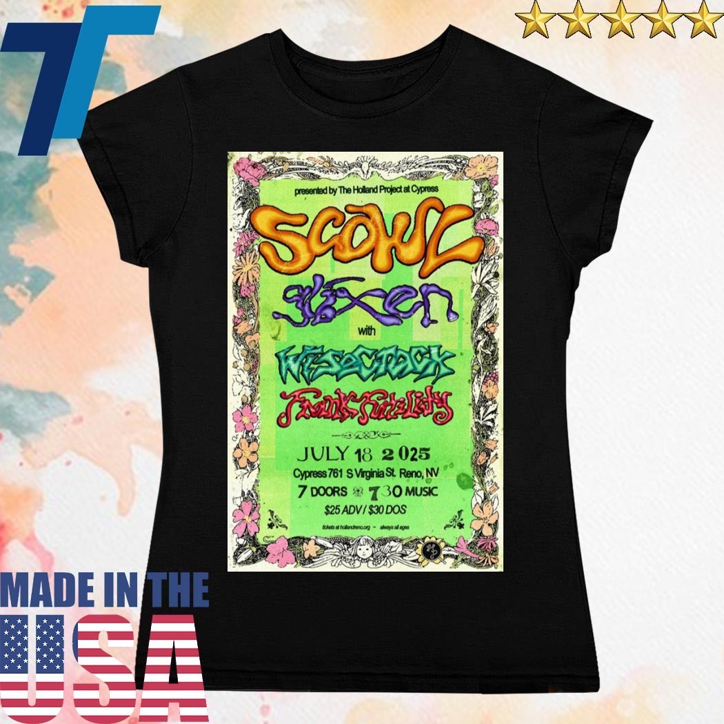 Scowl Virginia St. Reno NV 7 18 25 Event Poster Shirt - Official Owen Store