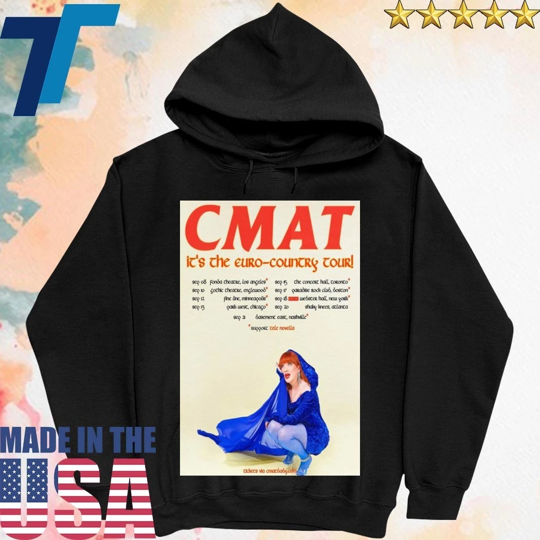CMAT It’s The Euro-Country Tour 2025 Poster Limited Edition T-Shirt ...