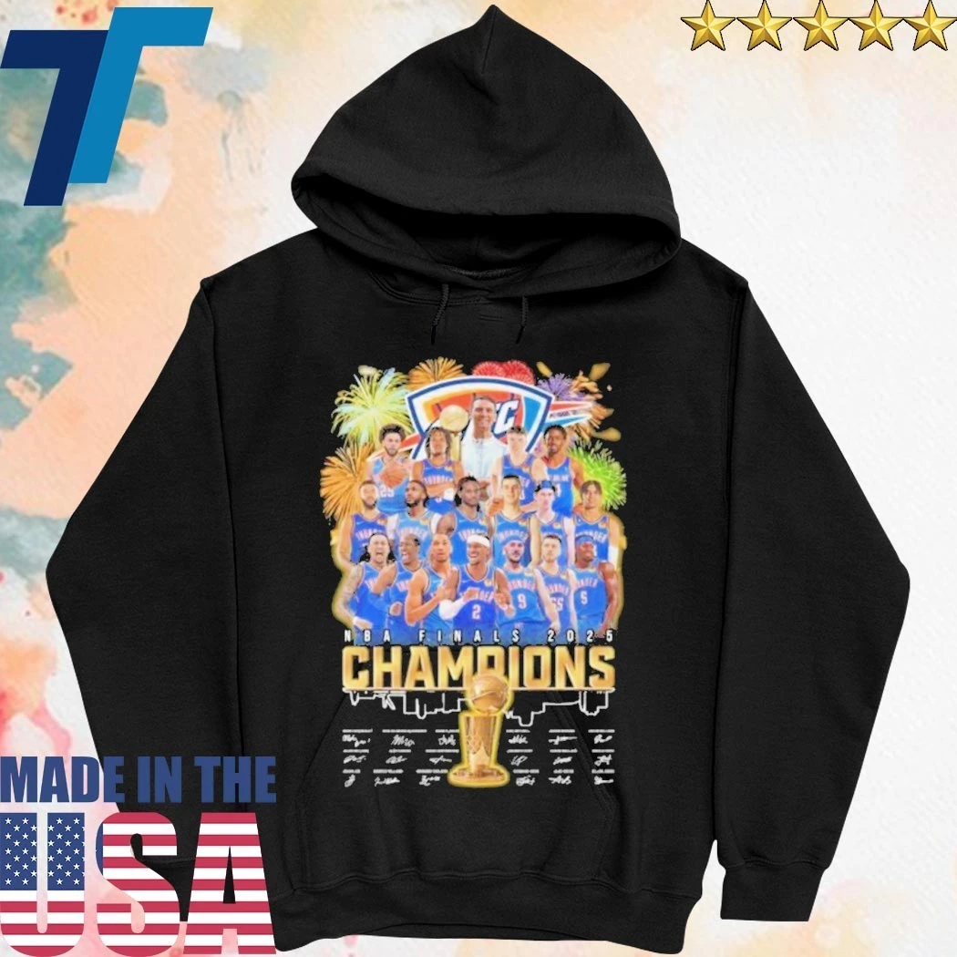 Oklahoma City Thunder NBA Finals 2025 Champions Best Team US Shirt - Official Owen Store