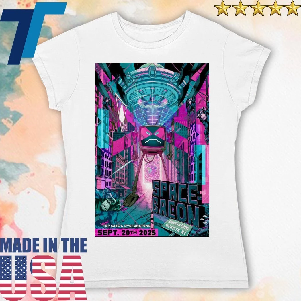 Space Bacon Brooklyn Bowl In Brooklyn NY September 20 2025 Poster Shirt - Official Owen Store