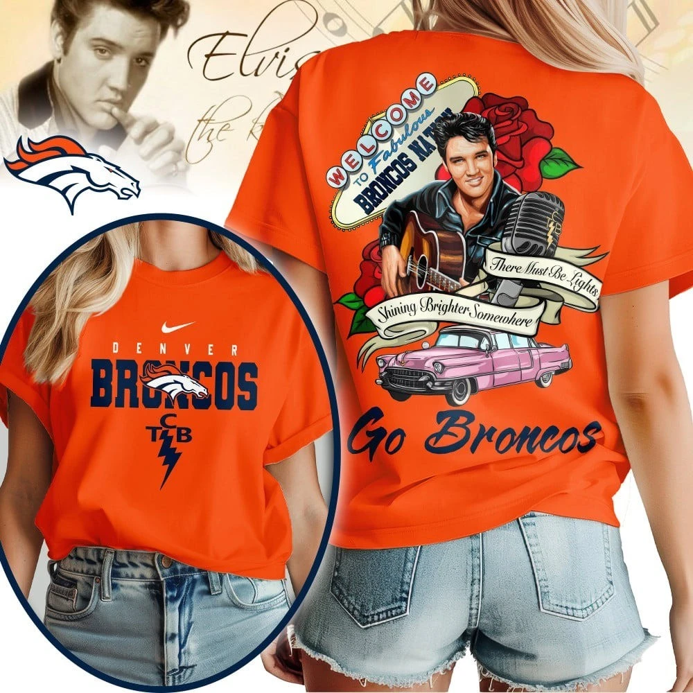 Denver Broncos NFL Elvis Presley Rose Shirt - Official Owen Store
