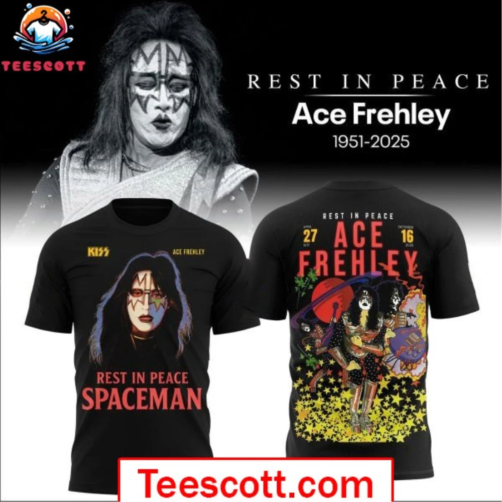 Kiss Ace Frehley Rip Spaceman 2025 Shirt - Official Owen Store