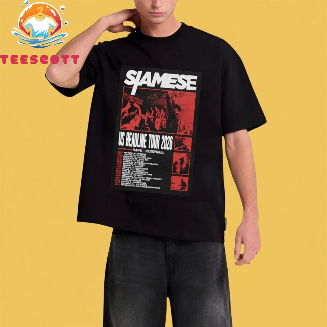 Siamese US Headline Tour 2026 Poster Shirt - Official Owen Store