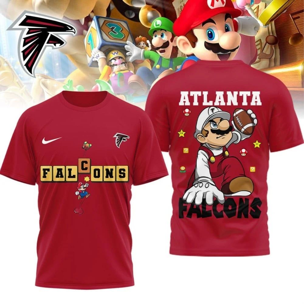 Atlanta Falcons NFL Super Mario Shirt - Official Owen Store