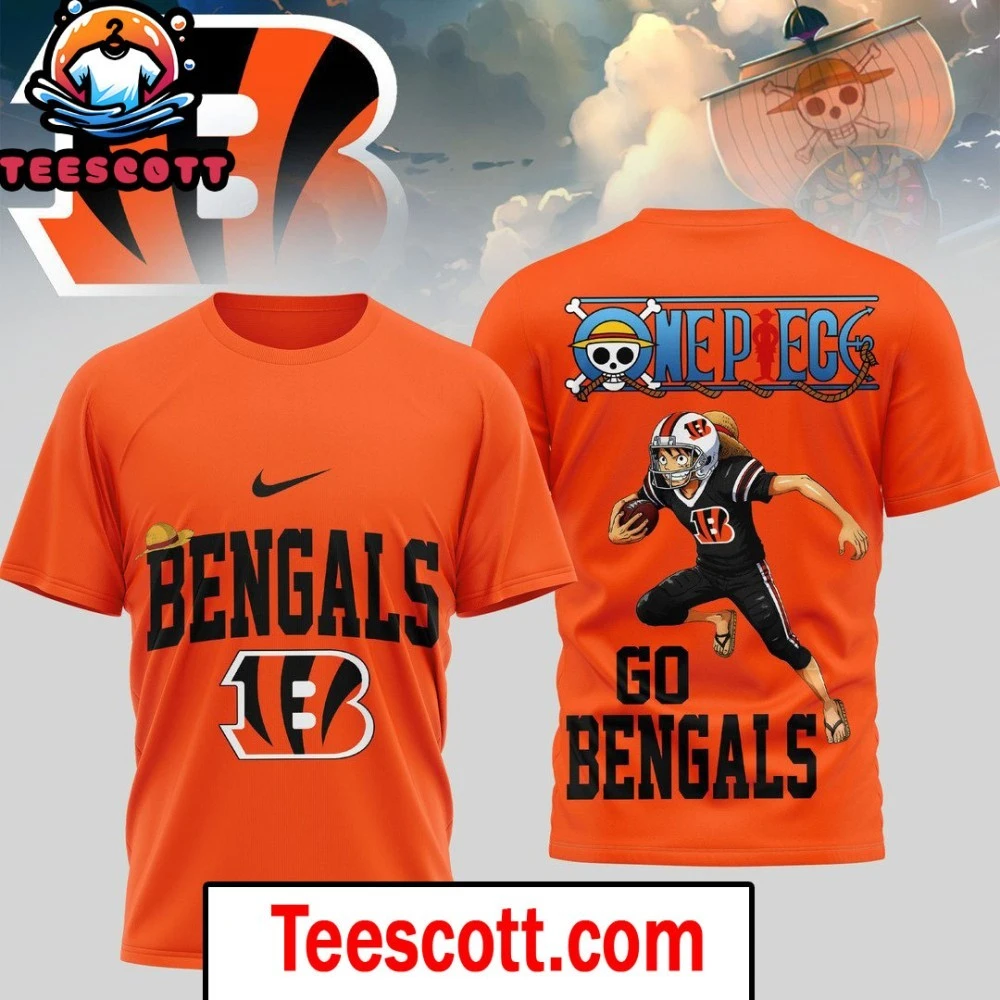 Cincinnati Bengals NFL Monkey D. Luffy Shirt - Official Owen Store